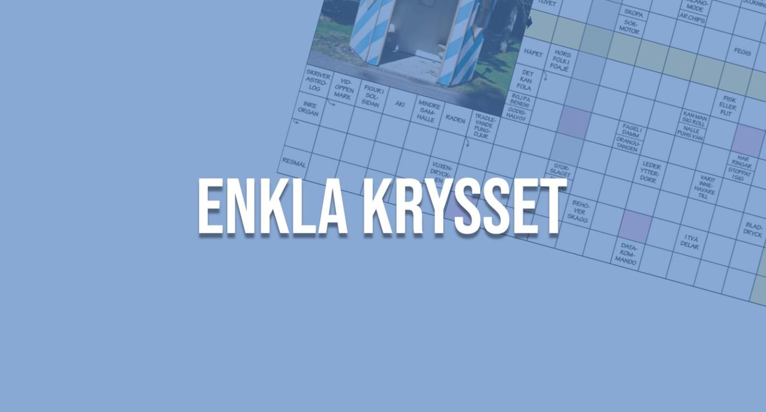 Enkla krysset 3 - Hemmets Journal