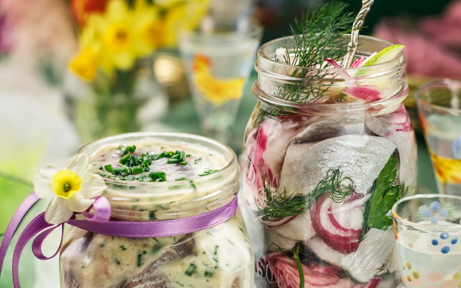 Inlagd sill med lime och fänkål - Icakuriren